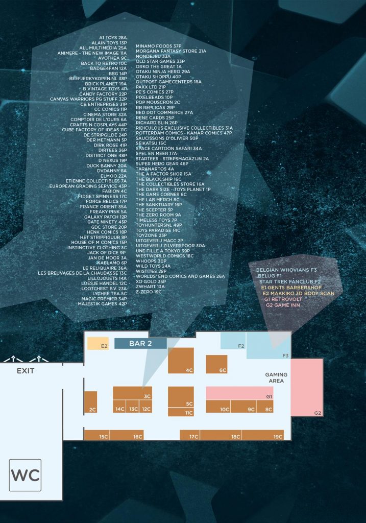 comic con floor plan part1 - Comic Con Gent